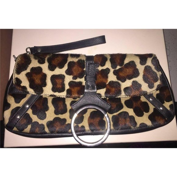 Claudia Firenze | Bags | Claudia Firenze Leather Animal Print Pony Hair ...